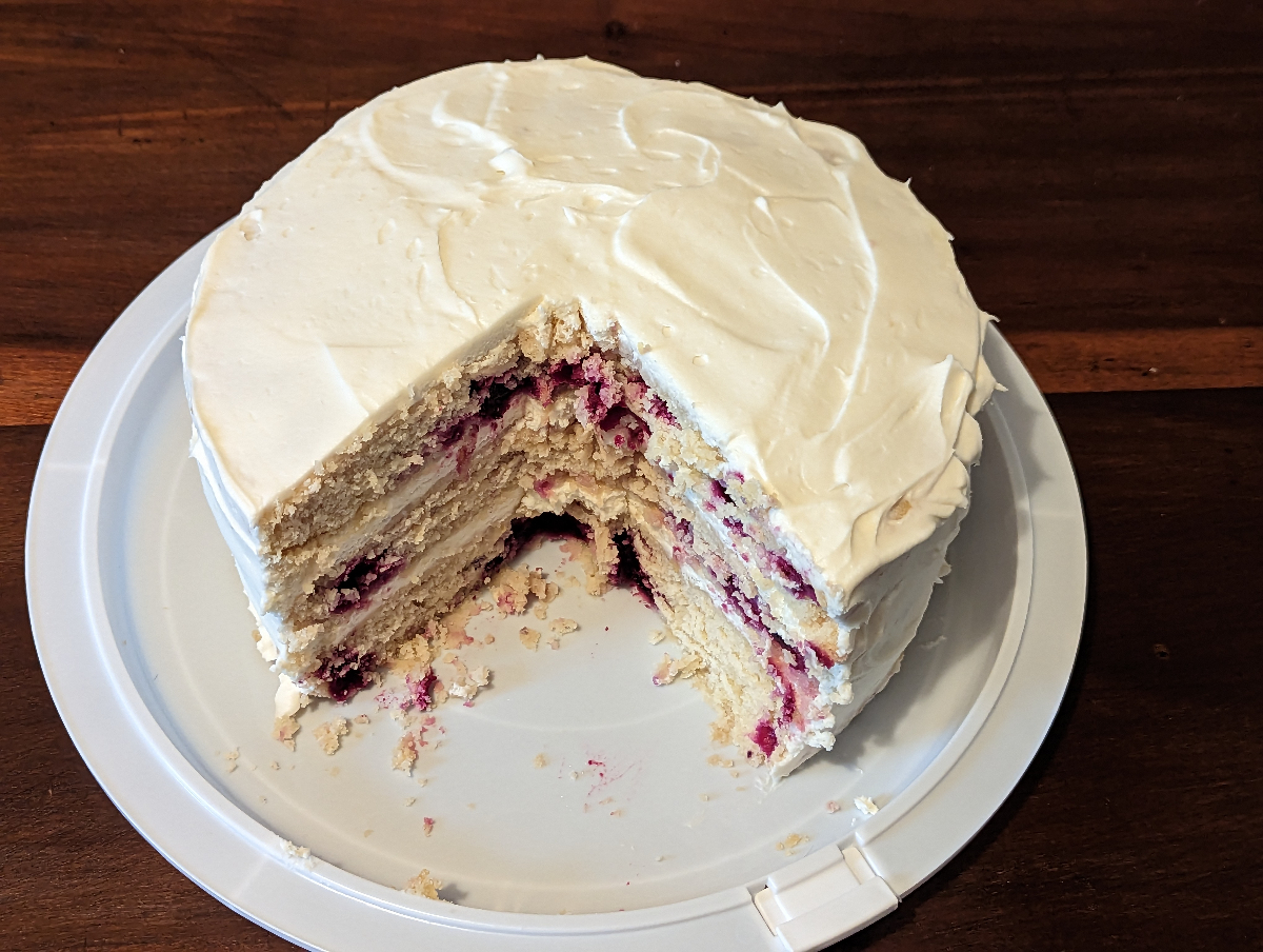 Sunshine-Sweet Lemon Blueberry Cake